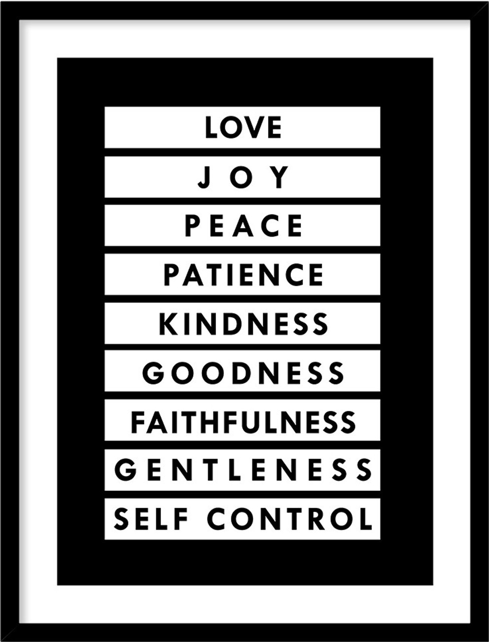 The Word Peace In Black And White