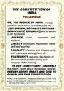 THE CONSTITUTION OF INDIA PREAMBLE in English UV Textured Wall Poster ...
