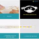 Hybrix LED Strip Ceiling Cove Rope Light, (30 Mtr.) Double Row (120 LED ...