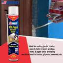 ABRO PUF-750 Multipurpose Expandable PU Foam Insulation Sealant Spray for Window, Tile, Door ...