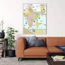India Map : Political - Wall Chart Photographic Paper - Maps ...