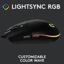 Logitech G102 Light Sync / Adj DPI Upto 8000, 6 Programmable Buttons, RGB Wired Optical Gaming ...