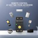 amiciSmart WiFi MCB WiFi Circuit Breaker, 220V 63A Single Phase Home ...