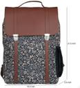 Zouk FloMotif Printed Backpacks with Laptop Compartment for 15.6 inch Laptops made of Vegan ...