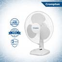 Crompton High Flo Wave Plus 400 mm Silent Operation 3 Blade Table Fan ...