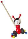 Fusine New Wooden Push & Pull Along Toy Animal with Stick. Toddler ...