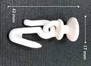 VicTac Plastic Runner/Slider for C Channel/Curtain Track with Plastic S ...