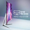 ZEBRONICS 32 inch Curved Full HD VA Panel Wall Mountable Gaming Monitor ...