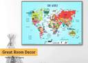 World- World Map and Its Countries- Learning | world map poster for ...
