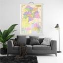 Delhi NCR Map (National Capital Region). (Laminated, Rollup) in English ...