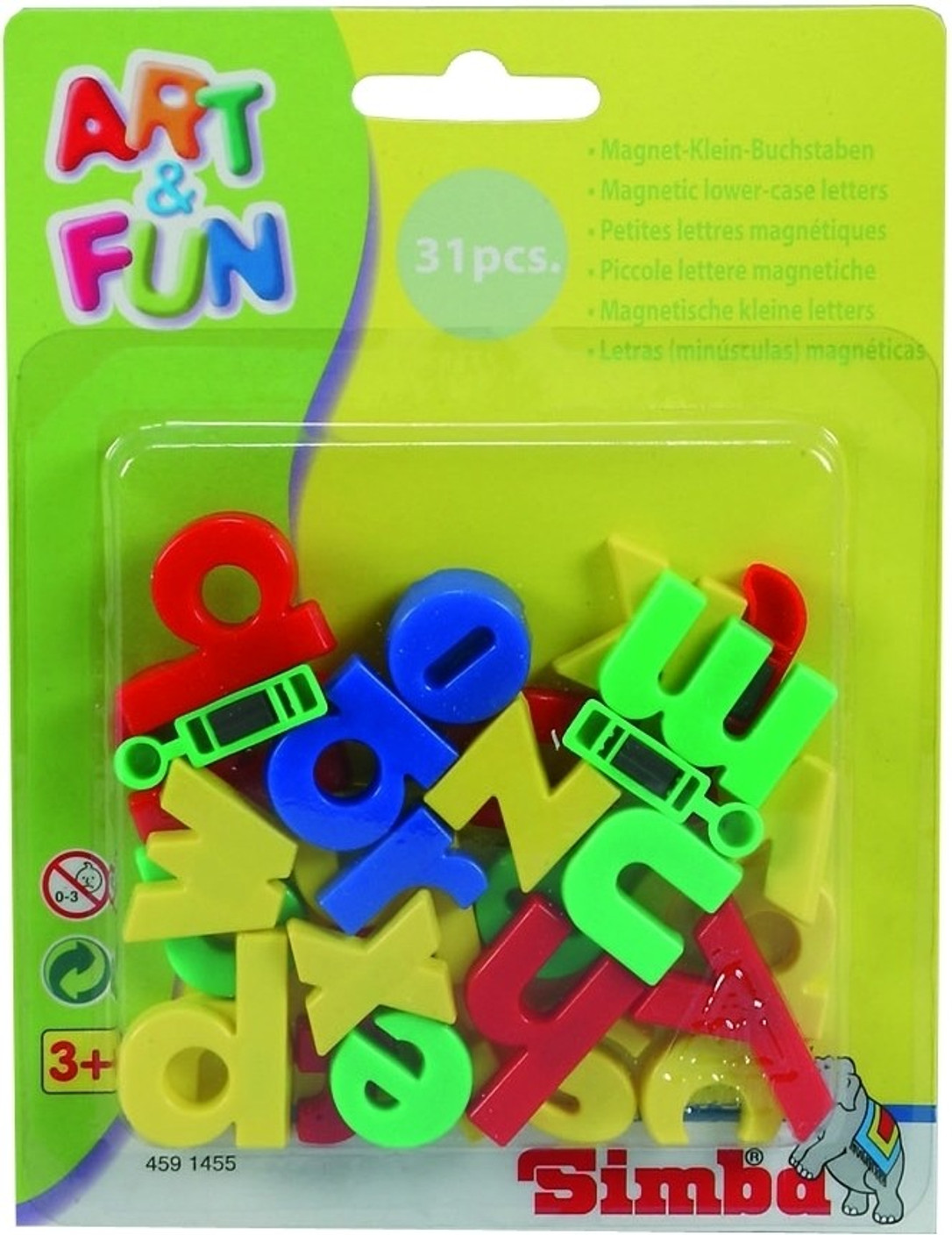 Simba Art and Fun Plastic-Magnetic Letters - Art and Fun Plastic ...