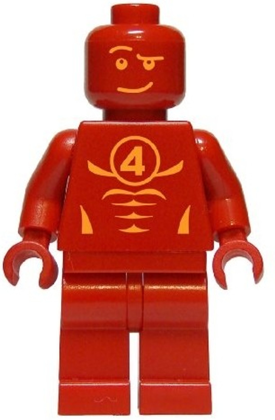 Lego Human Torch Fantastic Four Custom 2 Figure - Human Torch Fantastic ...