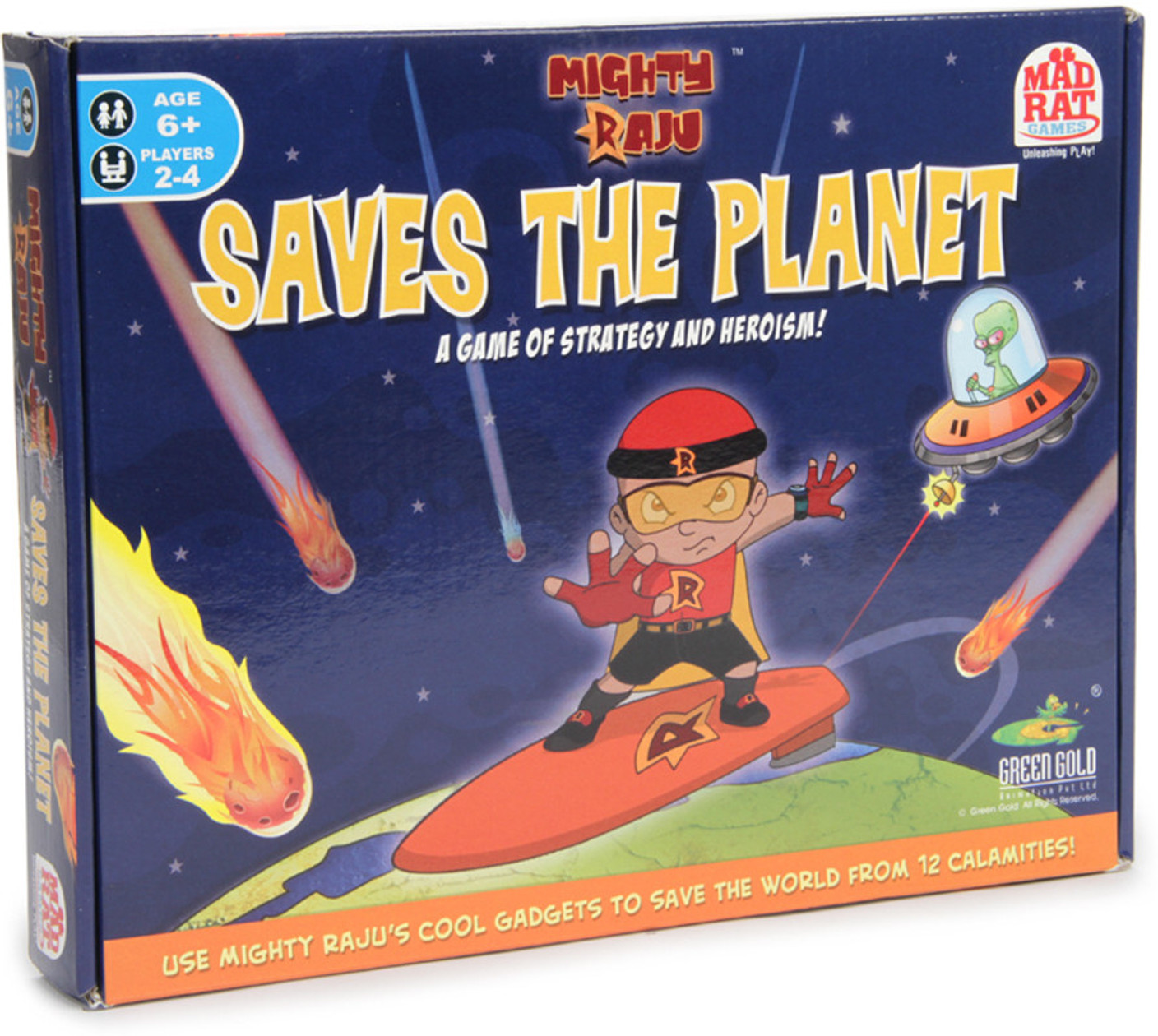 MadRat Games Mighty Raju Saves the Planet Board Game - Mighty Raju ...
