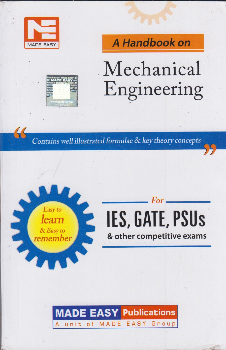 IES, GATE, PSUs: A Handbook on Mechanical Engineering - Buy IES, GATE ...