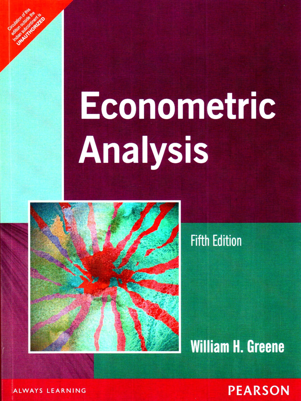 Econometric Analysis 5th Edition Buy Econometric Analysis 5th Edition