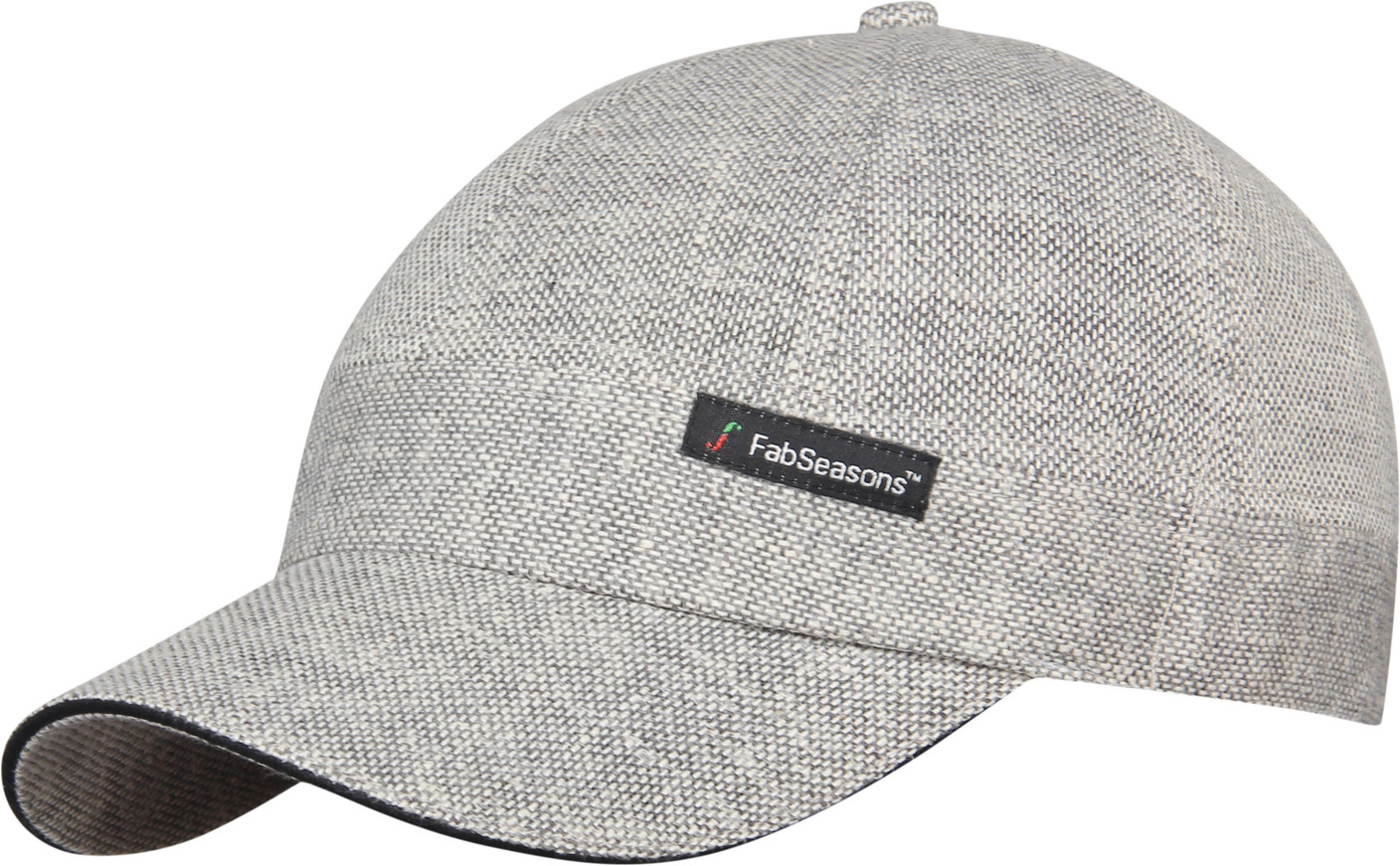 FabSeasons Self Design Short Peak Cap Cap - Buy Grey FabSeasons Self ...