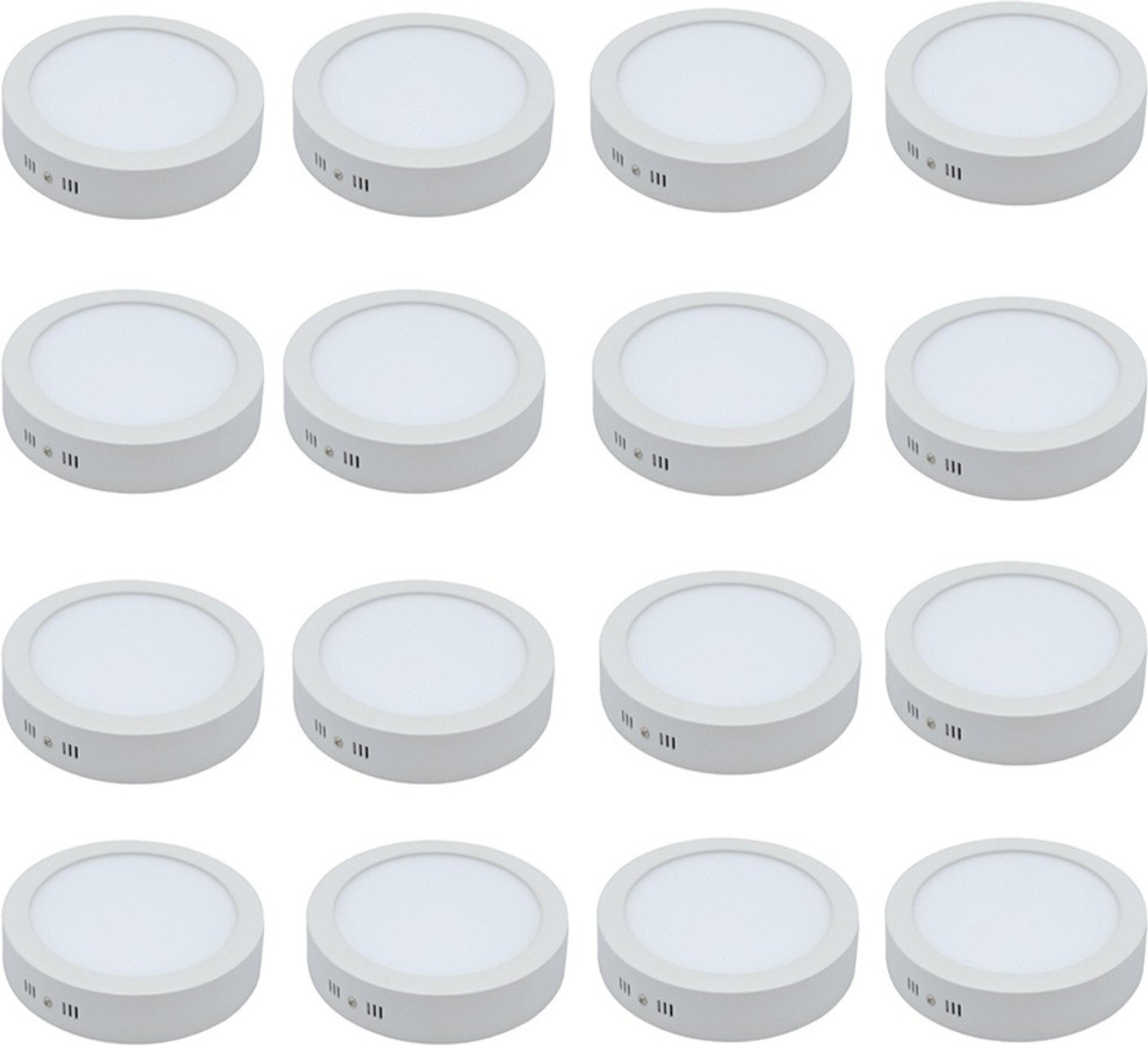 Galaxy 12 watt Led Surface round warm white pack of 16 Flush Mount ...