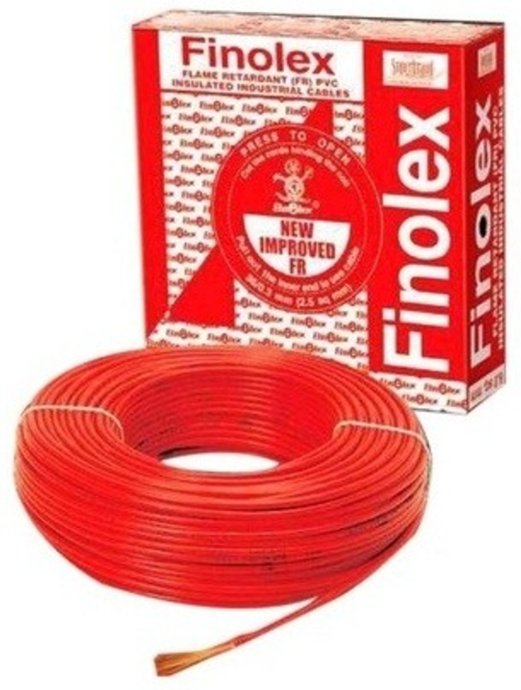 Finolex FR PVC 1 sq/mm Red 270 m Wire Price in India - Buy Finolex FR ...