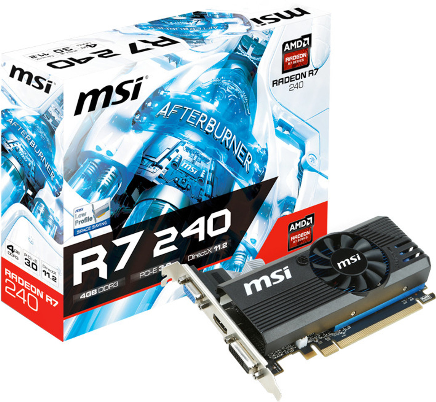 MSI AMD/ATI R7 240 4GD3 LP 4 GB DDR3 Graphics Card - MSI : Flipkart.com