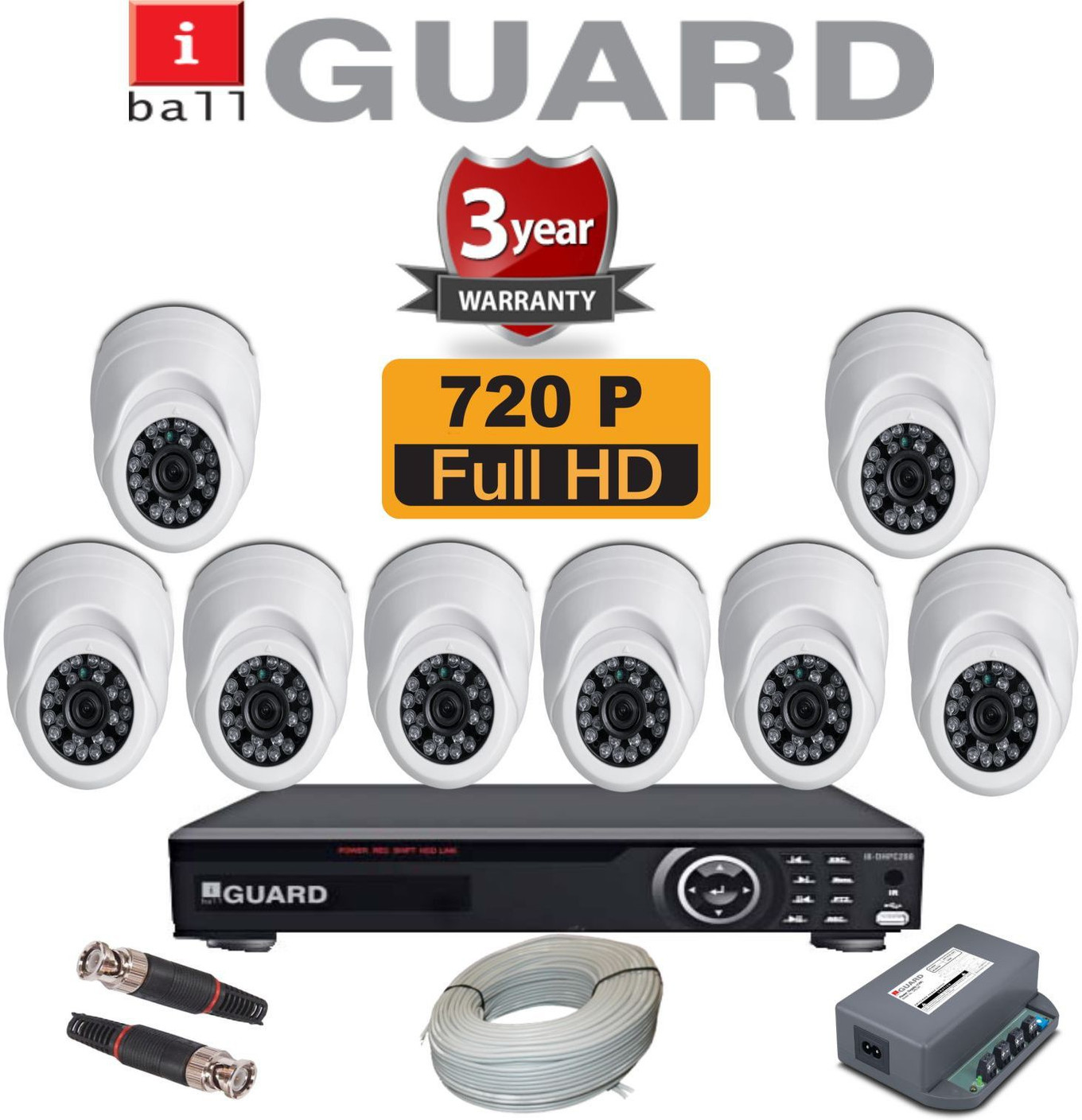 Iball 8ch DVR 8 Channel Home Security Camera Price in India - Buy Iball ...