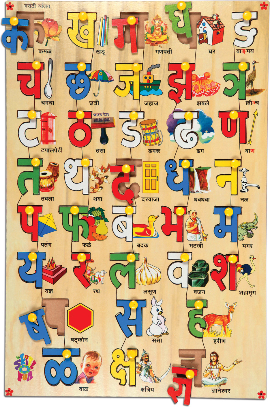 Skillofun Marathi Alphabet Picture Tray Price in India - Buy Skillofun ...