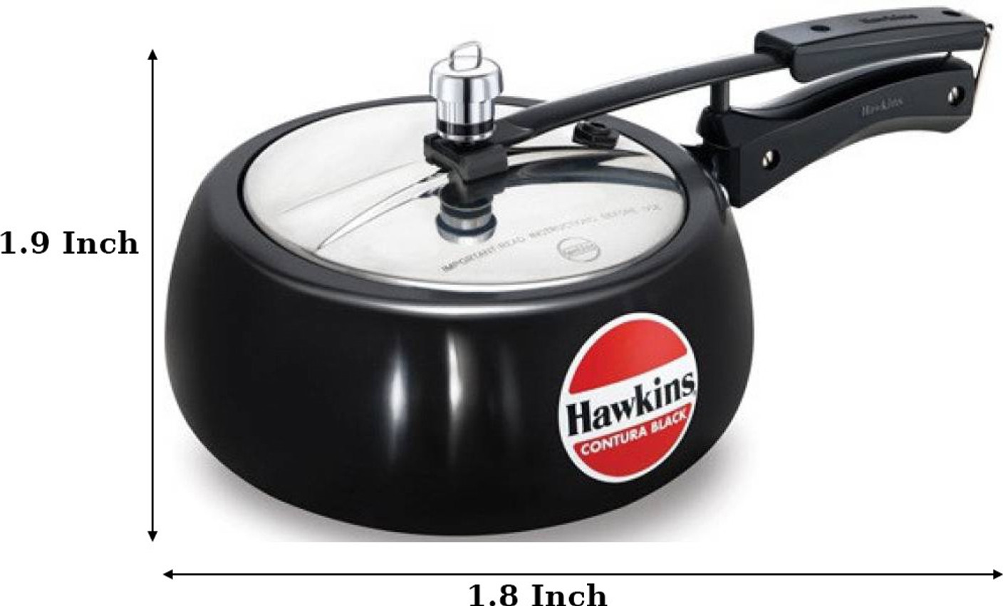 Hawkins Contura Black 1.5 L Pressure Cooker Price in India - Buy ...