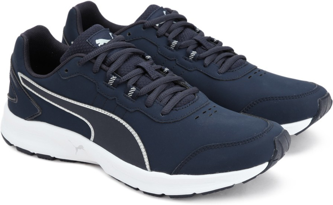 Puma Descendant v4 SL Running Shoes For Men - Buy Peacoat-Puma Silver ...