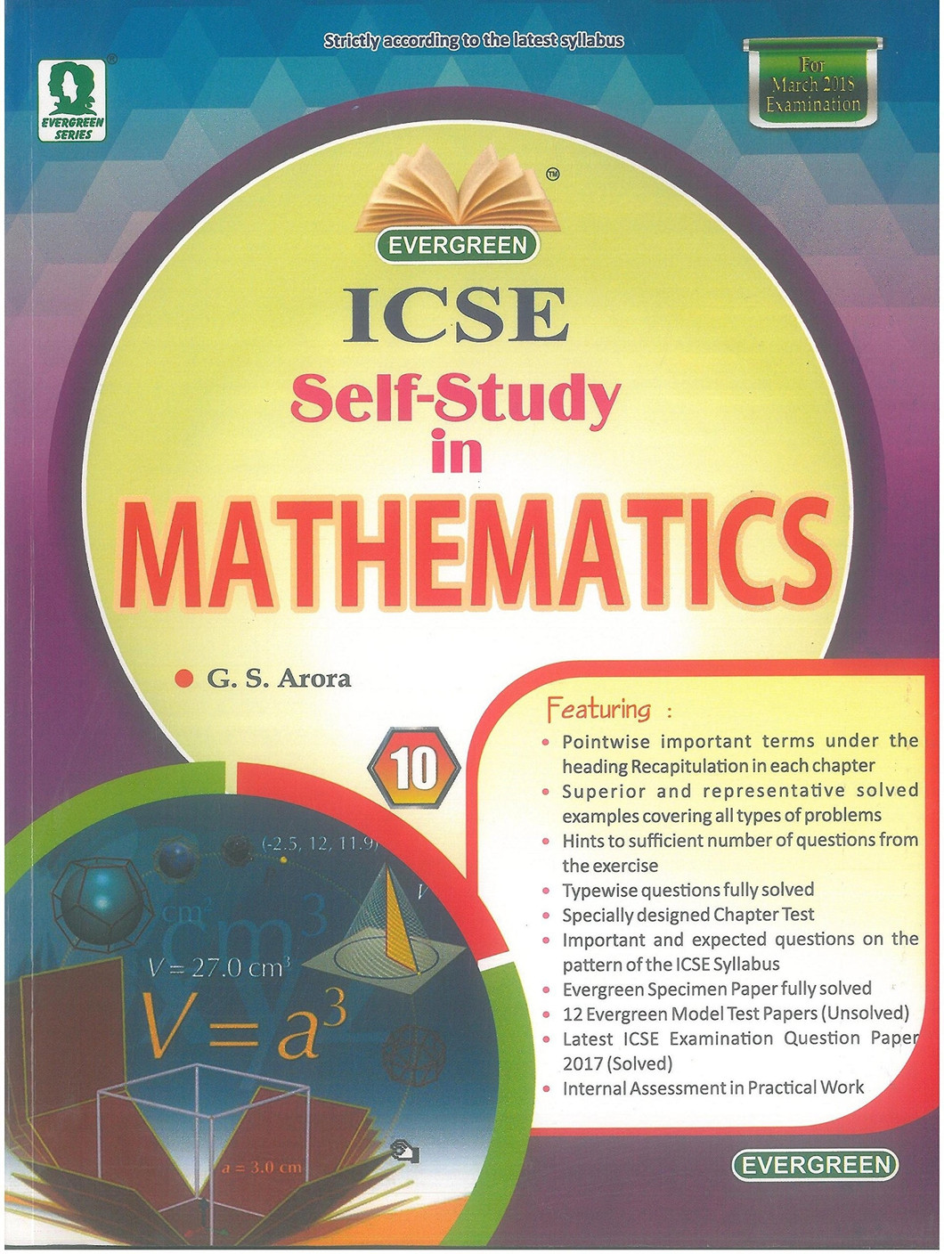 Evergreen ICSE SelfStudy in Mathematics Class10 1 Edition - Buy ...