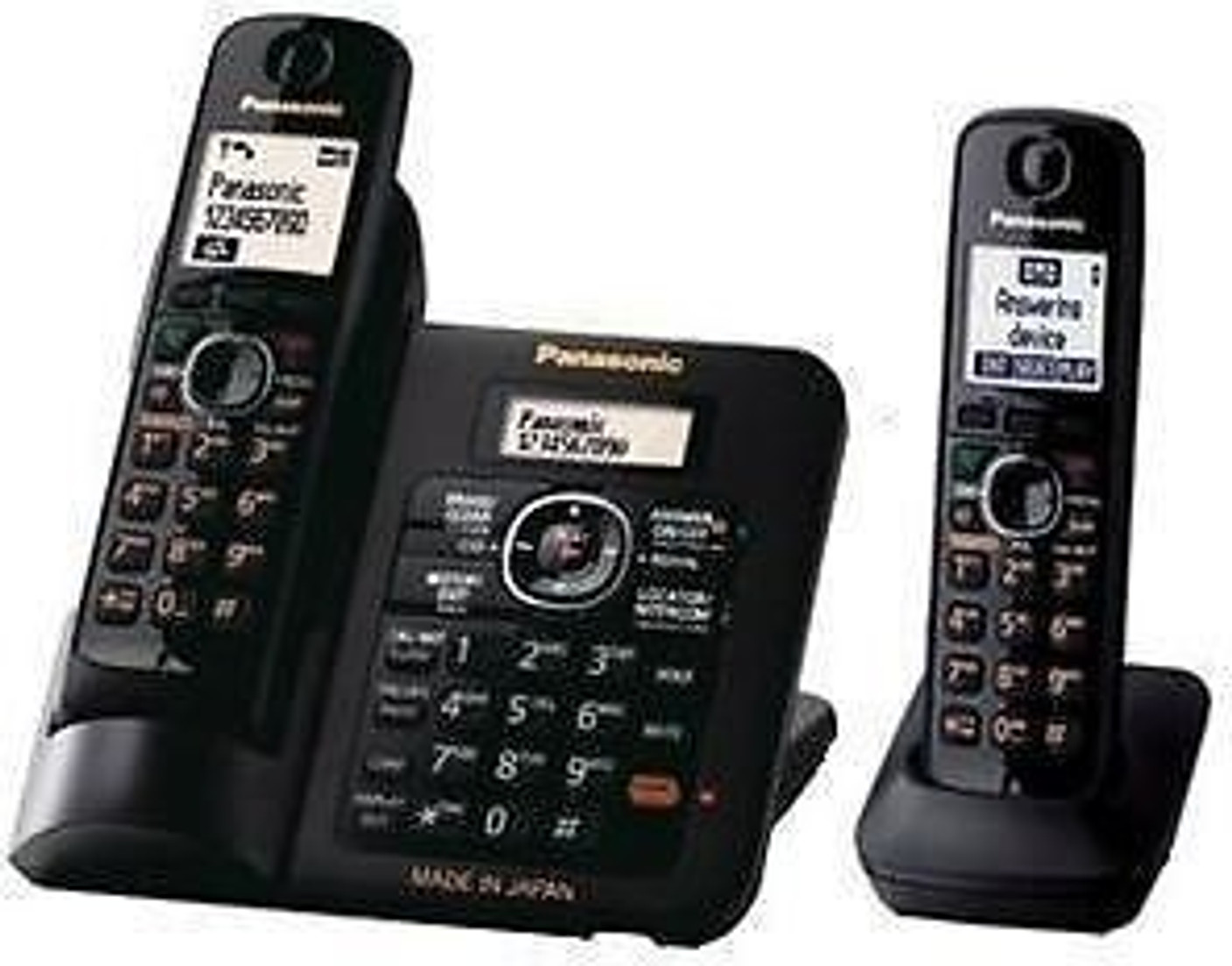 Panasonic PA-KX-TG3822 Cordless Landline Phone with Answering Machine ...