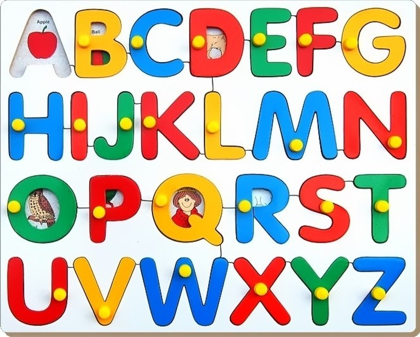 Little Genius English Alphabet Picture Tray With Knob Price in India ...