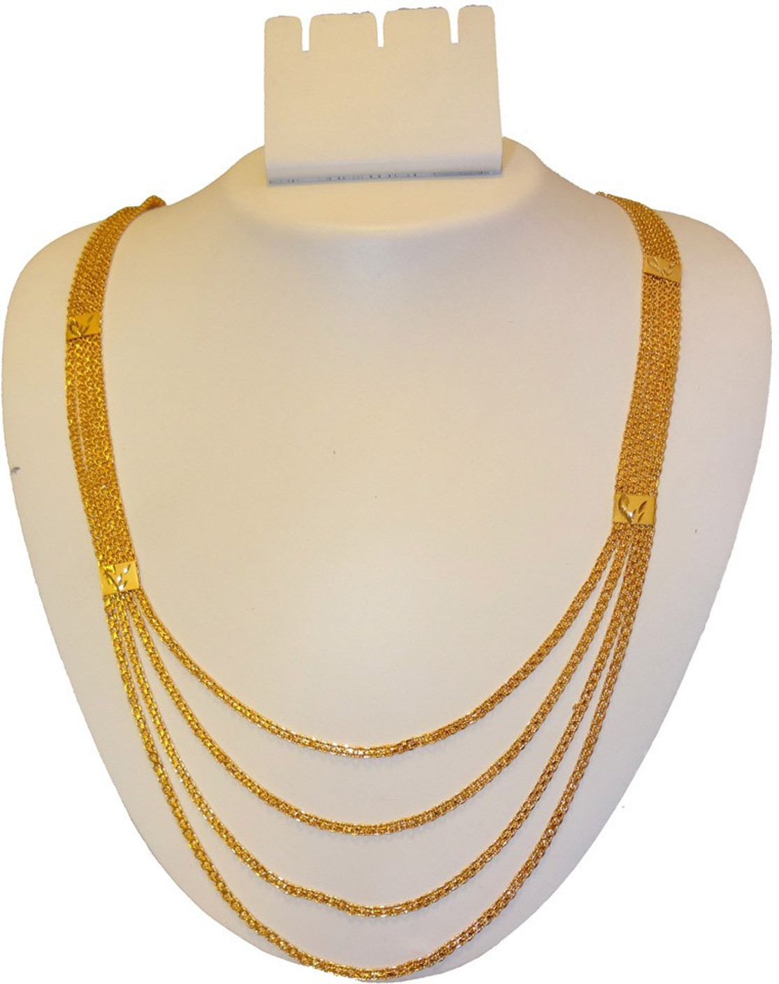Mayuri Yellow Gold Plated Copper Chain Set Price in India - Buy Mayuri ...