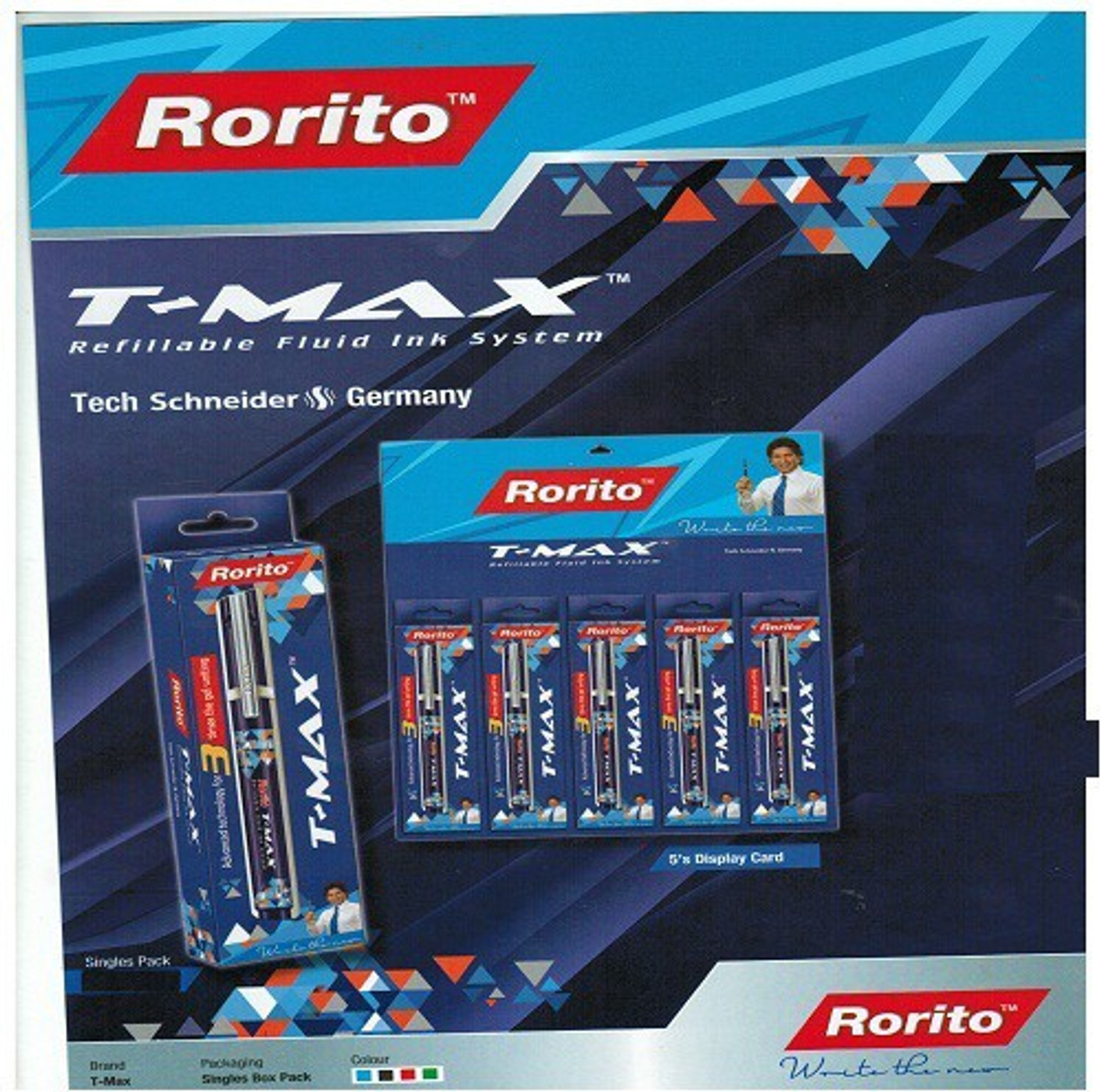 Rorito TERA MAX BLUE PEN PACK OF 10 PCS Gel Pen - Buy Rorito TERA MAX ...