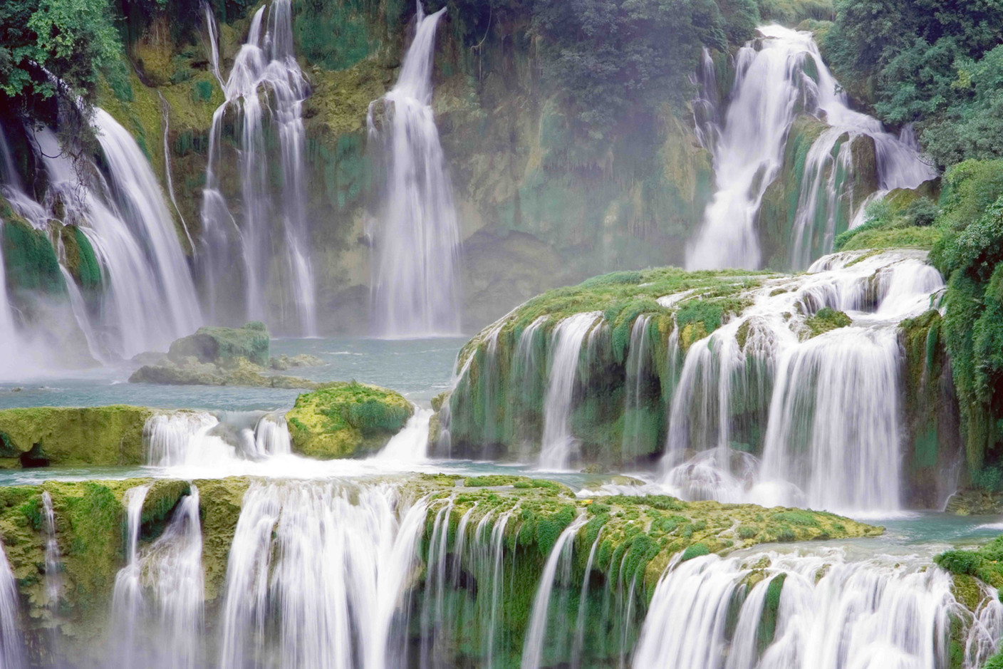 Vastu WaterFall Art Canvas Art - Nature posters in India - Buy art ...