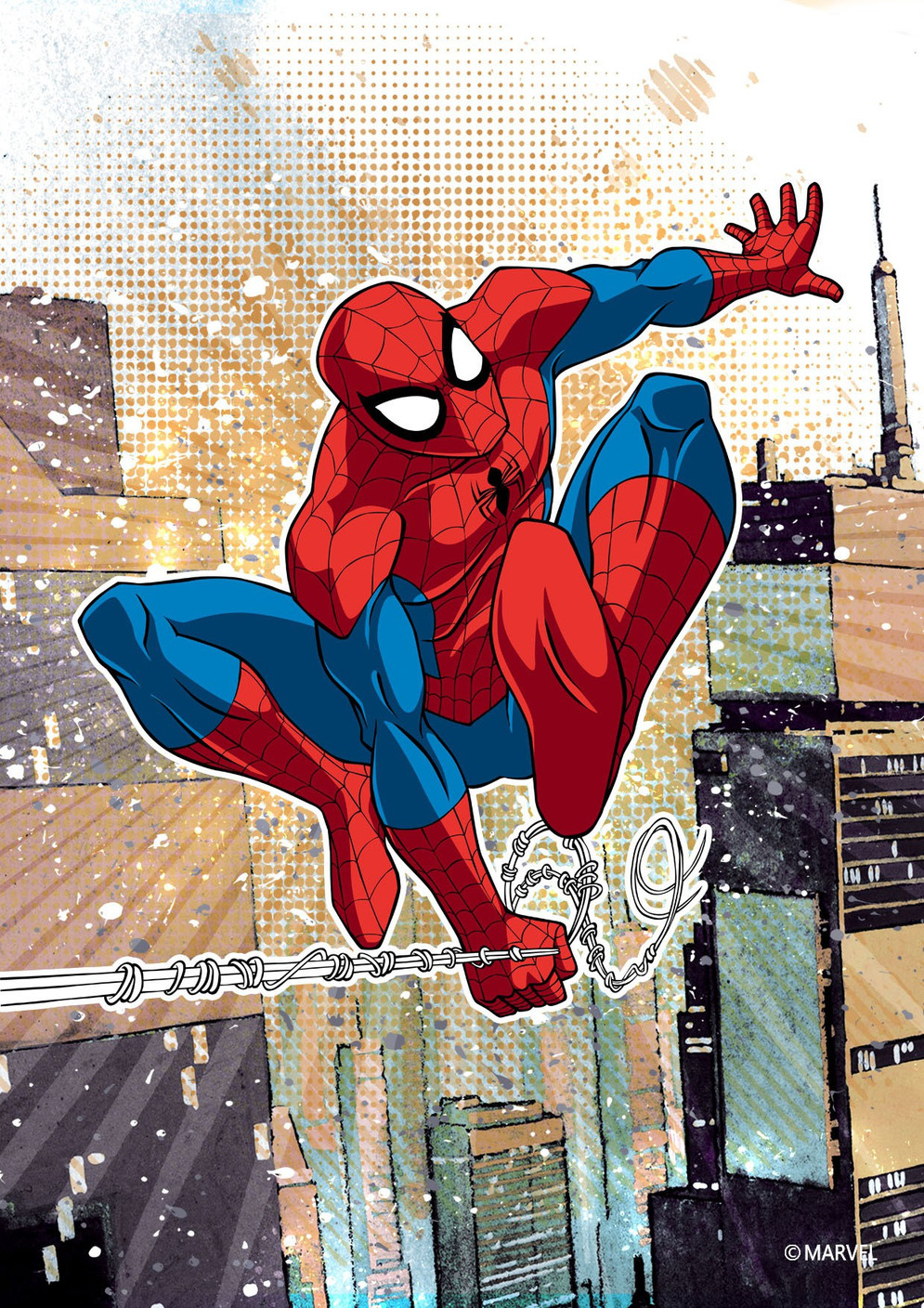 ORKA Marvel-Amazing Spiderman Digital Printed with Laminated Paper ...