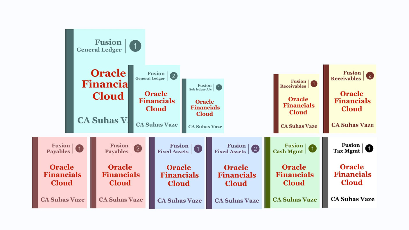 Oracle Fusion Financials (Financials Cloud) 11 VOL Book Set - BLACK ... Oracle Fusion Financials (Financials Cloud) 11 VOL Book Set - BLACK ...