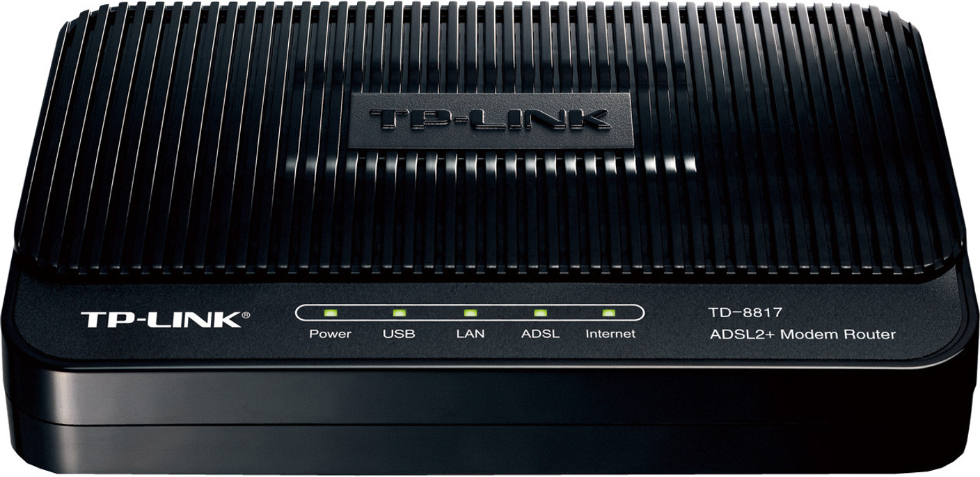 TP-LINK TD-8817 ADSL2 Ethernet/USB Wired with Modem Router - TP-Link ...