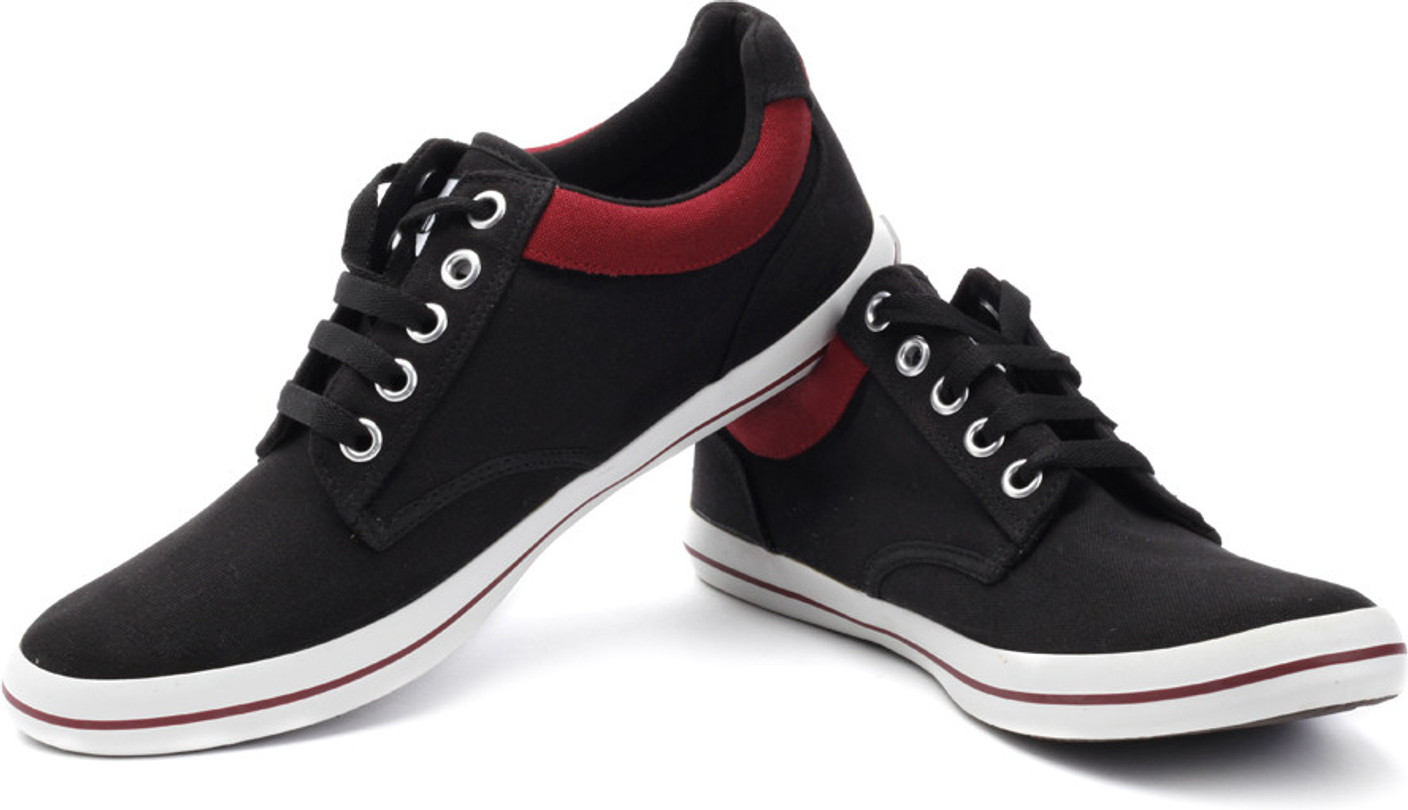 Converse Canvas Shoes For Men - Buy Black, Red Color Converse Canvas ...