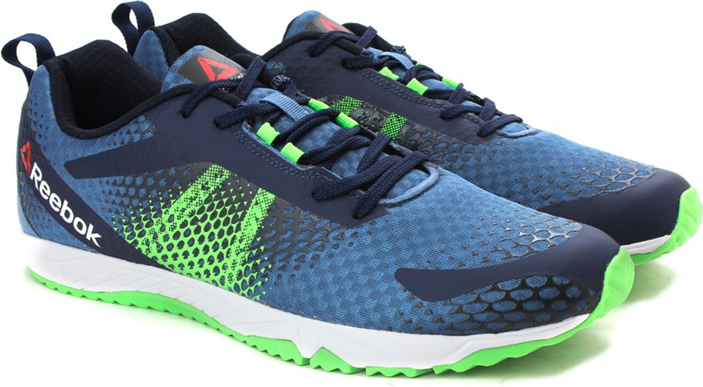 Reebok BLAZE RUN Running Shoes For Men - Buy SLATE/NAVY/NEON GREEN/WHT ...
