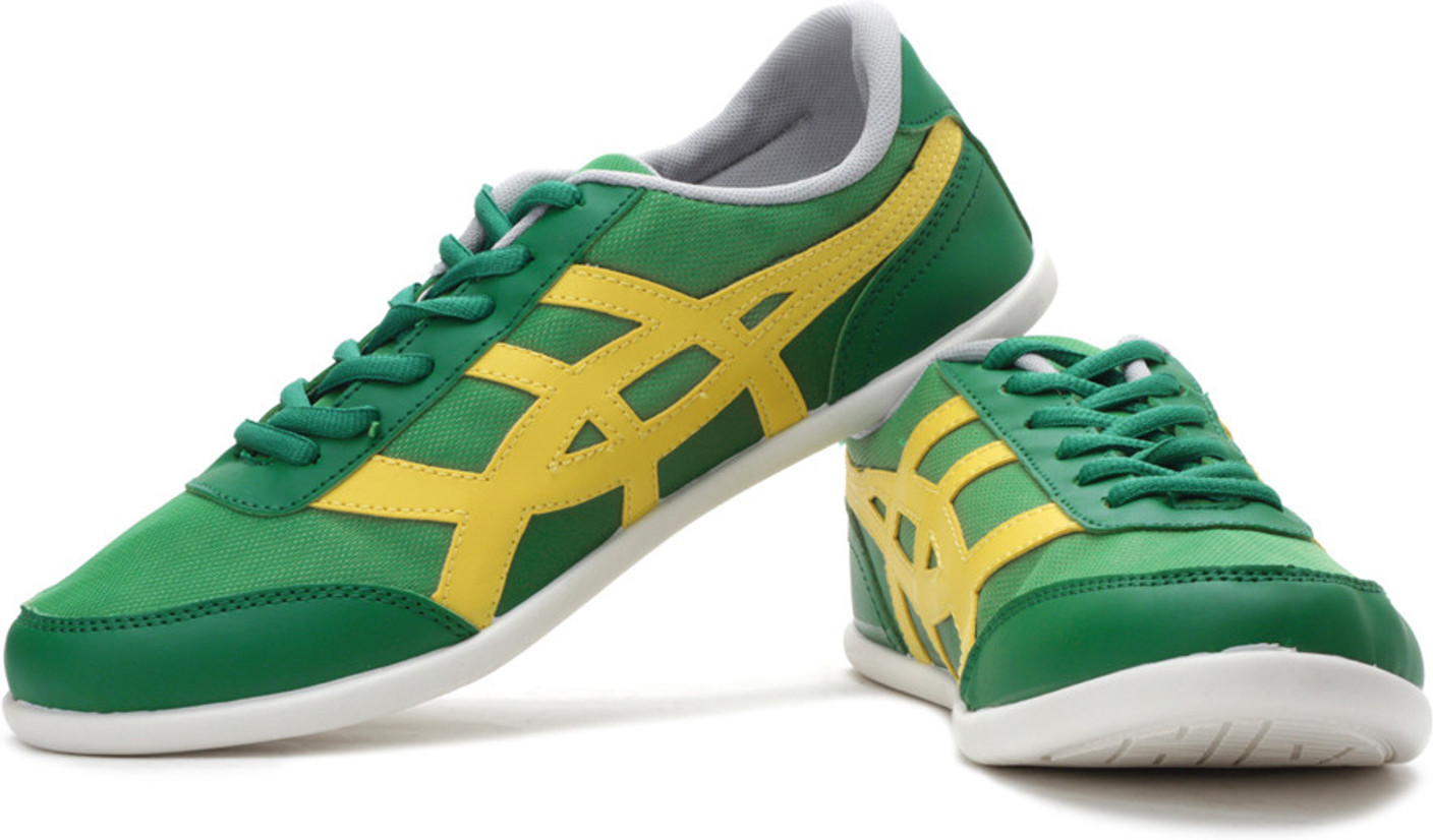 Globalite Wings Lightweight Walking Shoes For Men - Buy Green, Yellow ...