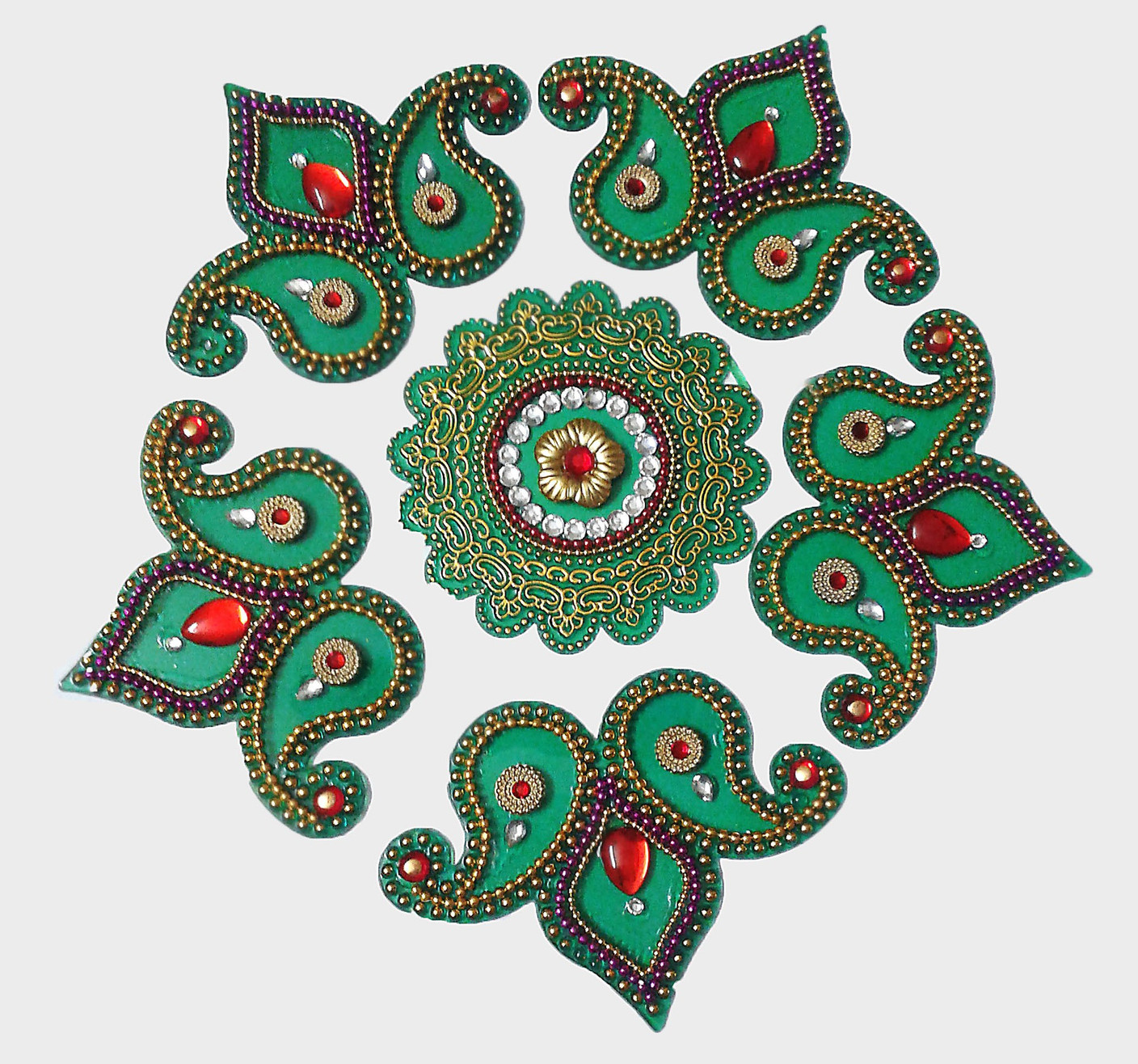 Alpana Arts Rangoli Showpiece - 0.5 cm Price in India - Buy Alpana Arts ...