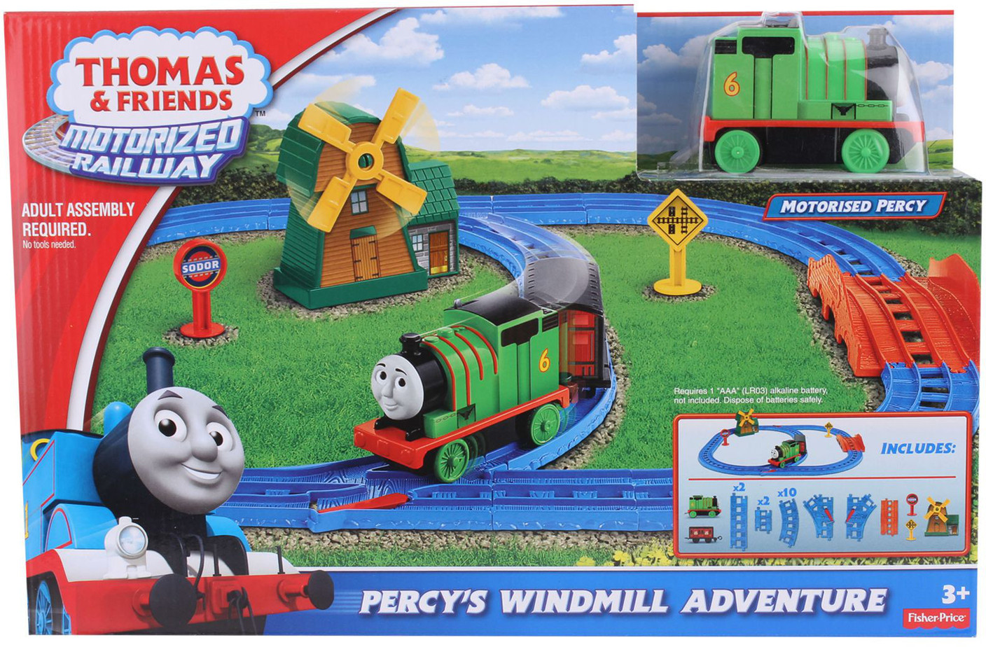 Thomas & Friends Motorized Railway - Percy's Windmill Adventure ...