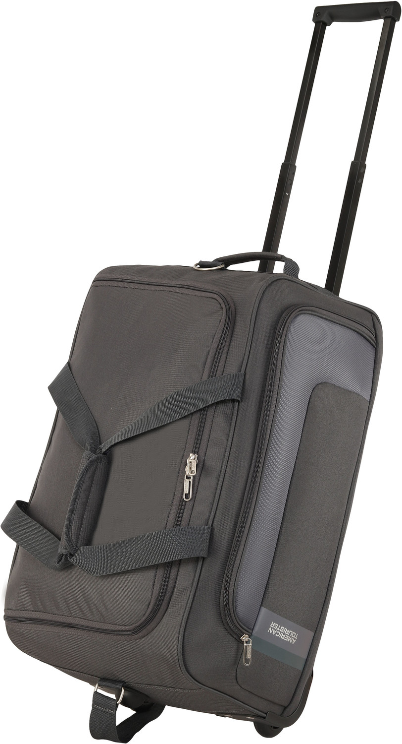 AMERICAN TOURISTER CAMP WHEEL DUFFLE 57cm - GREY Duffel With Wheels ...