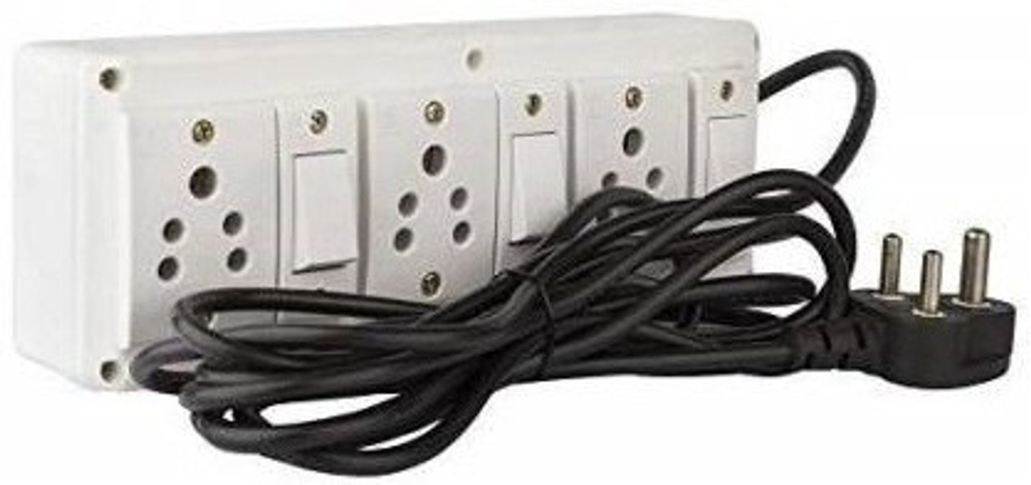Buyistic 3 Switches, 3 Sockets & 3 Meter Wire 3 Socket Extension Boards ...