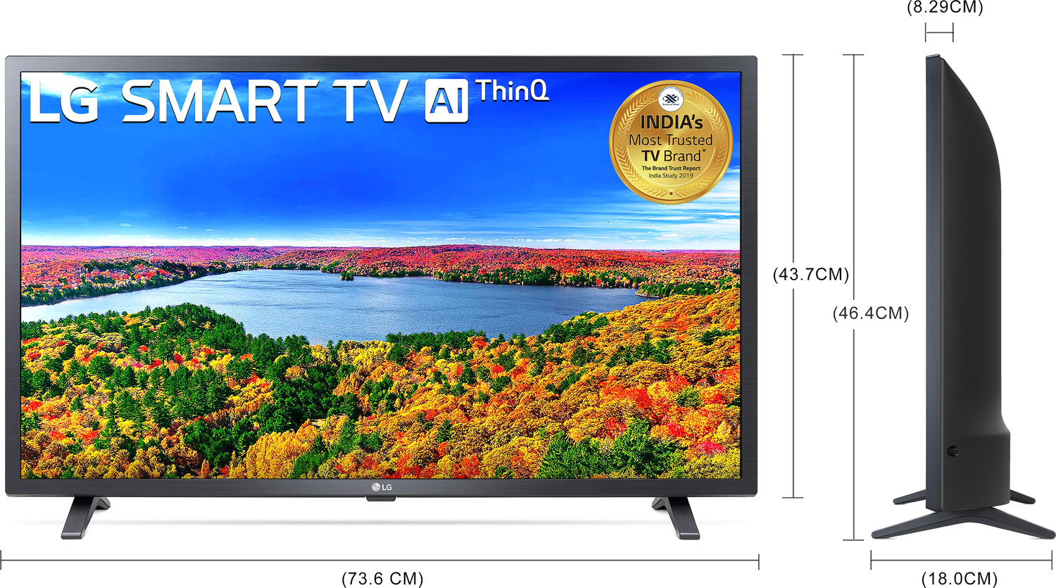 LG LM63 80 cm (32 inch) HD Ready LED Smart WebOS TV (32LM636BPTB ...