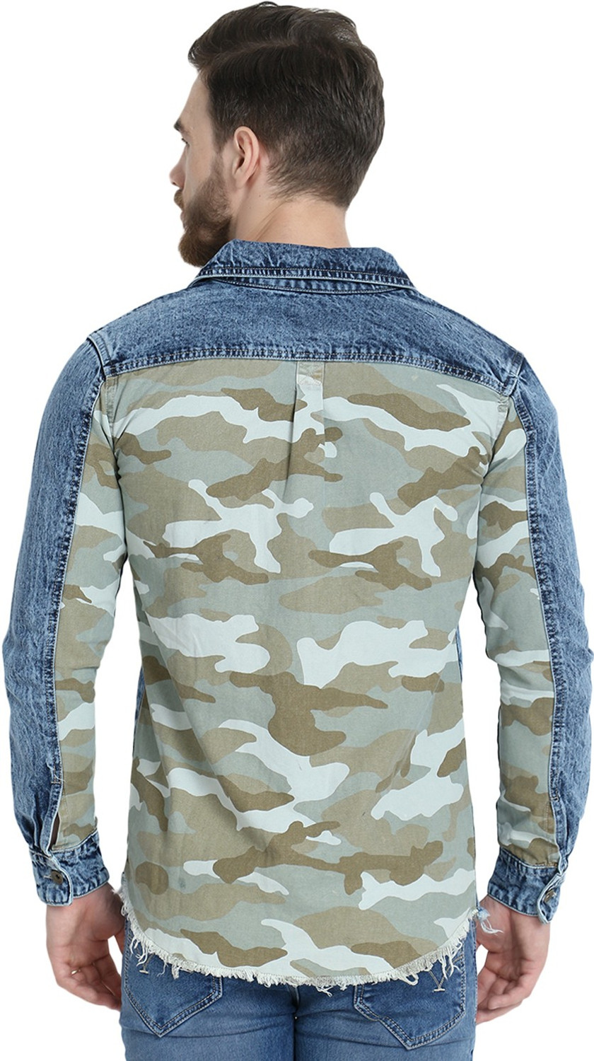 KOTTY Full Sleeve Washed Men Denim Jacket - Price History