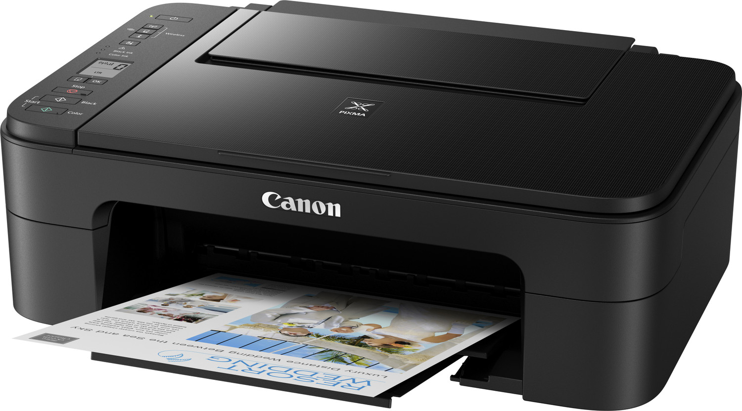 Canon PIXMA E3370 Multi-function WiFi Color Inkjet Printer (Borderless ...