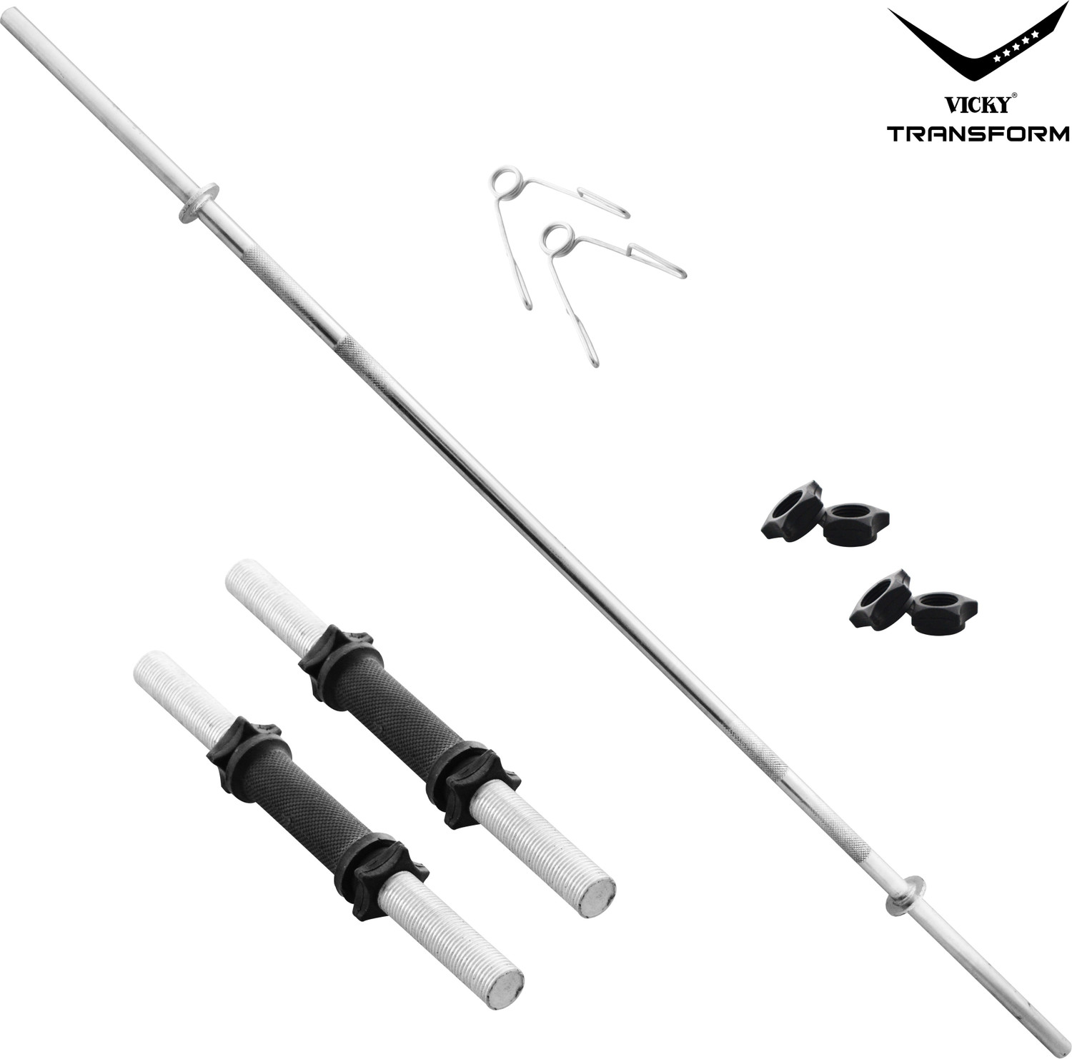 Vicky Transform 20 kg PVC 20 Kg Straight Rod Combo Home Gym Combo ...