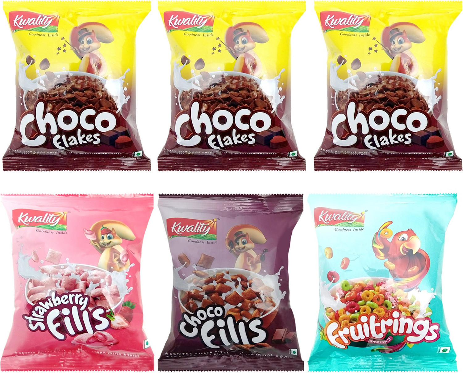 Kwality Chocos | Kids Breakfast Cereals Combo Pouch - Price History