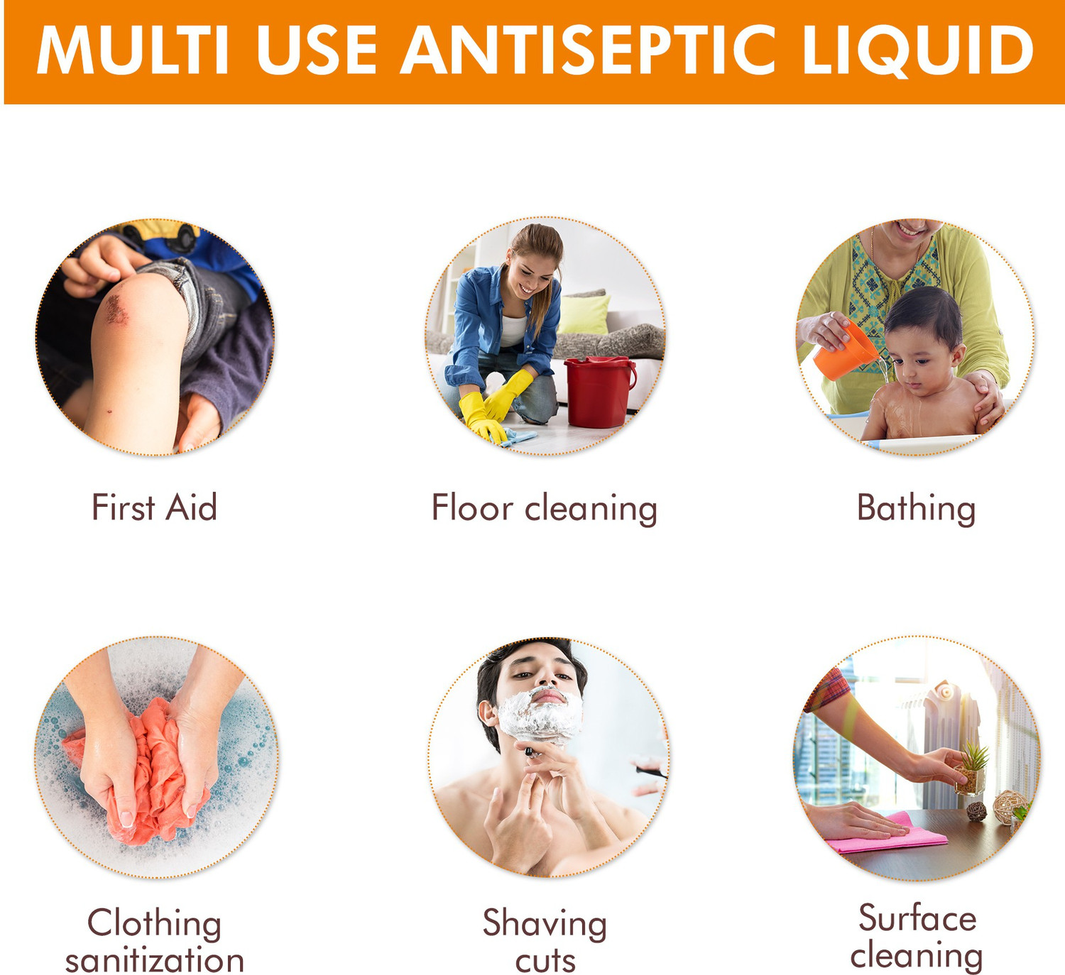 Dabur Sanitize Antiseptic Liquid | No Burn Formula Antiseptic Liquid ...