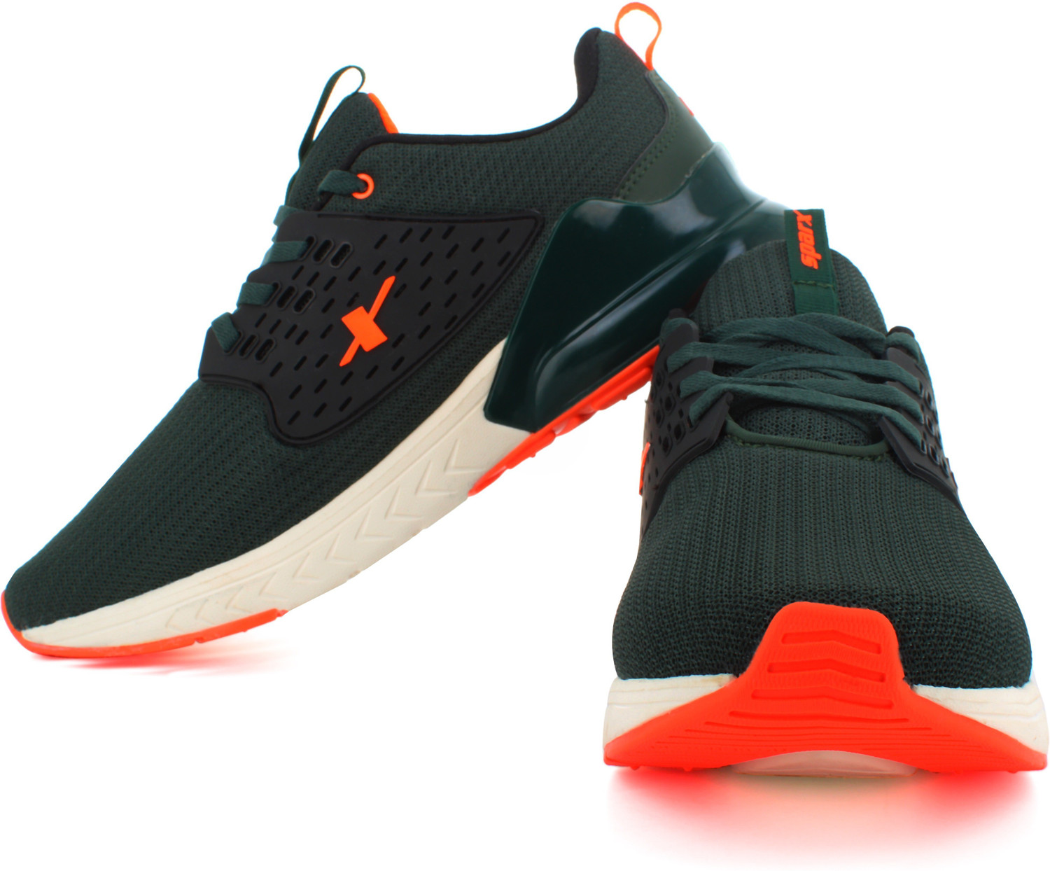 Sparx SM 666 Running Shoes For Men (Green, Black) - Price History